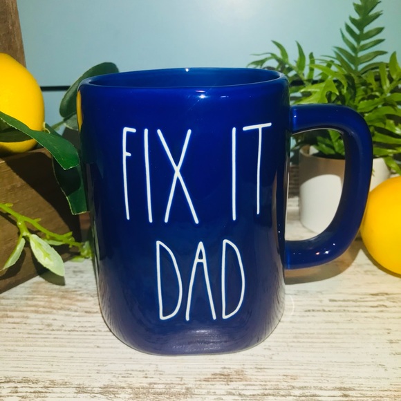 Rae Dunn | Accessories | Rae Dunn Blue Fix It Dad Mug New | Poshmark
